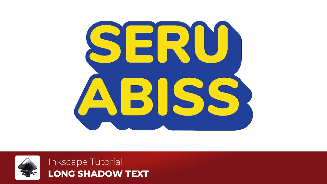 Create long shadow text in inkscape | inkscape tutorial - YouTube