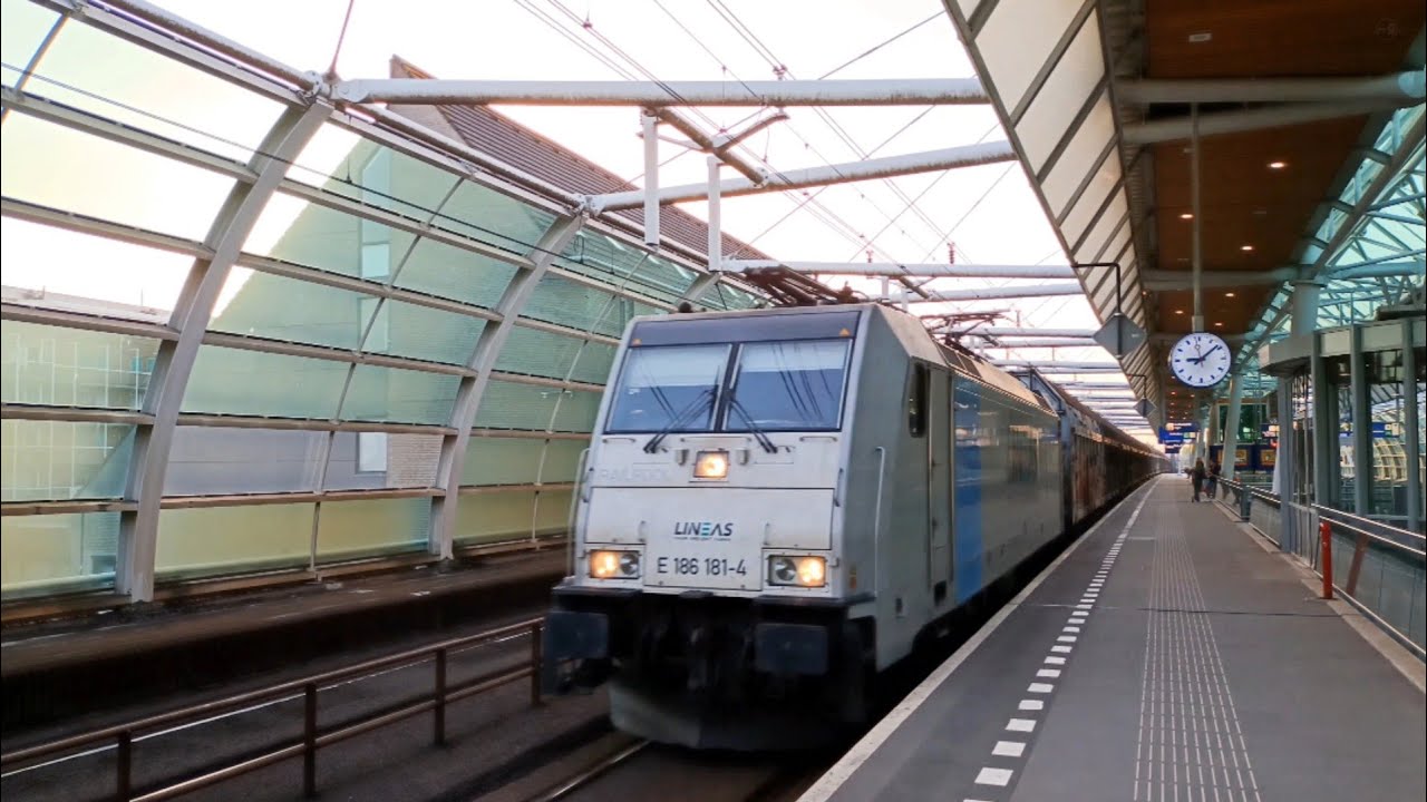 Lineas Volvotrein komt met liefst 20 duplexwagens door Houten! // Long ...