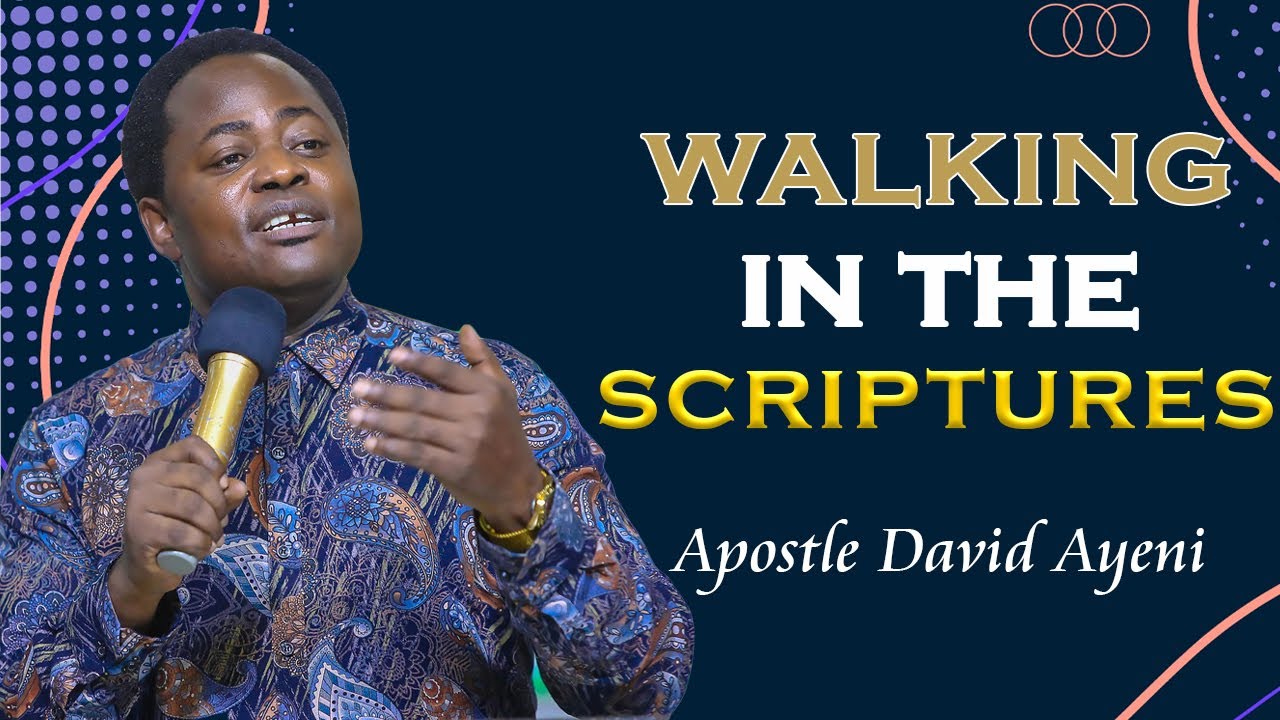 Walk in the Scriptures and see what will happen to you..... Apostle ...