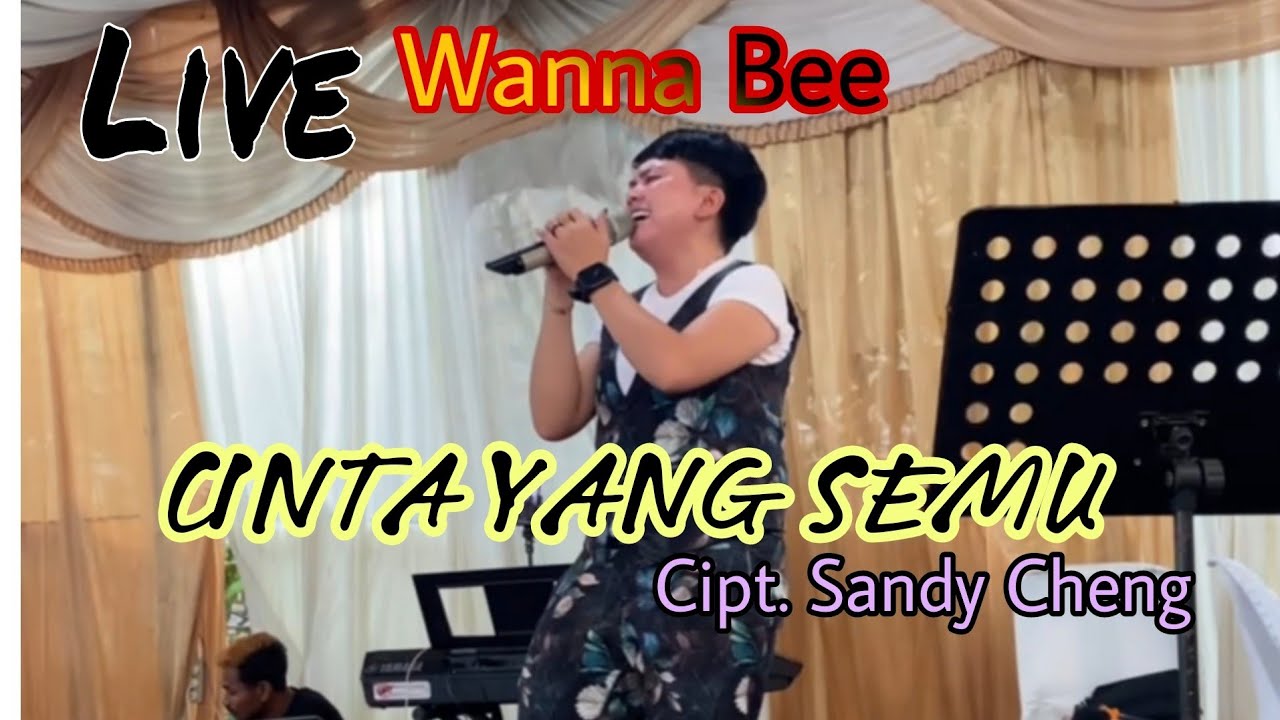 lagunya syahdu banget ! LIVE Wanna Bee - CINTA YANG SEMU cipt Sandy ...