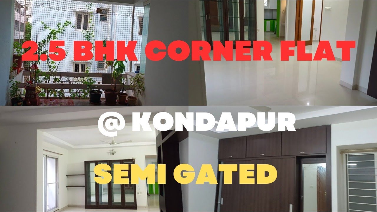 RESALE FLATS NEAR HITECHCITY || 2.5 BHK SEMI FURNISHED FLAT || SEMI ...