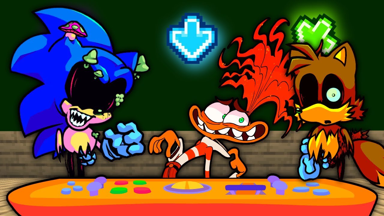 Sonic Exe, Inside Out 2 | FNF Character Test | Gameplay VS Playground ...