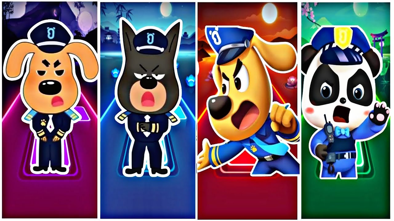 Baby bus | Police 🆚 Detective 🆚 Sheriff Labrador 🆚 Panda Police| Who is ...