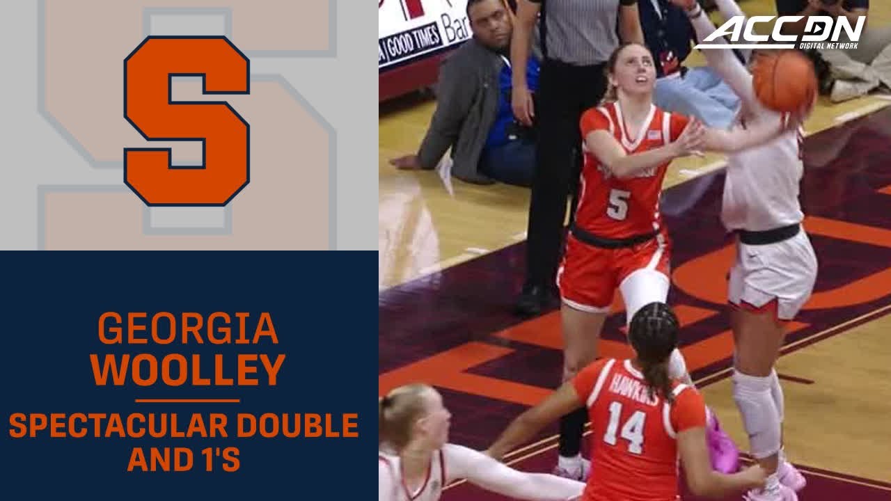 Syracuse's Georgia Wooley Earns Three The Hard Way With Flair - YouTube