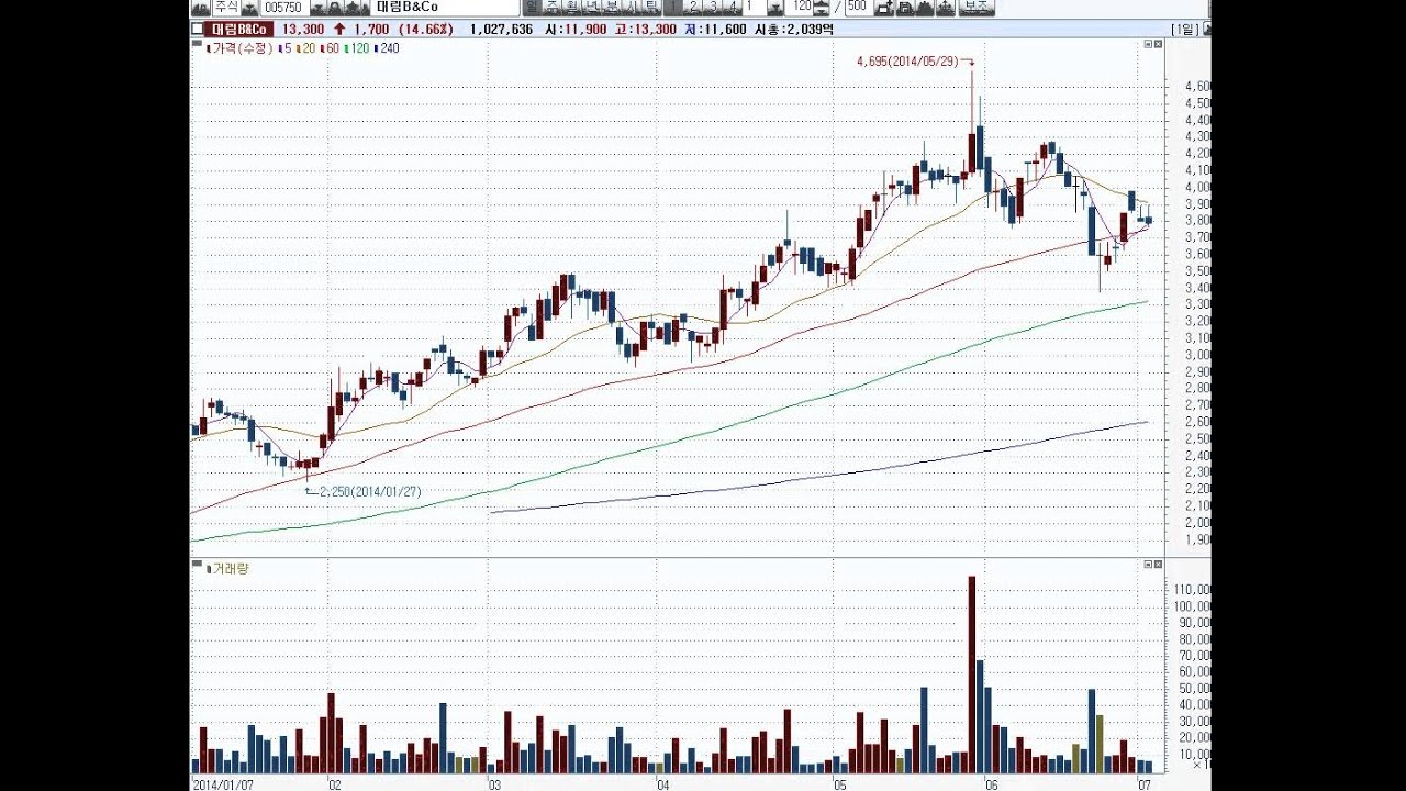 급등주 구경하기 대림B&Co 편(stock phenomenon of sudden rise) - YouTube
