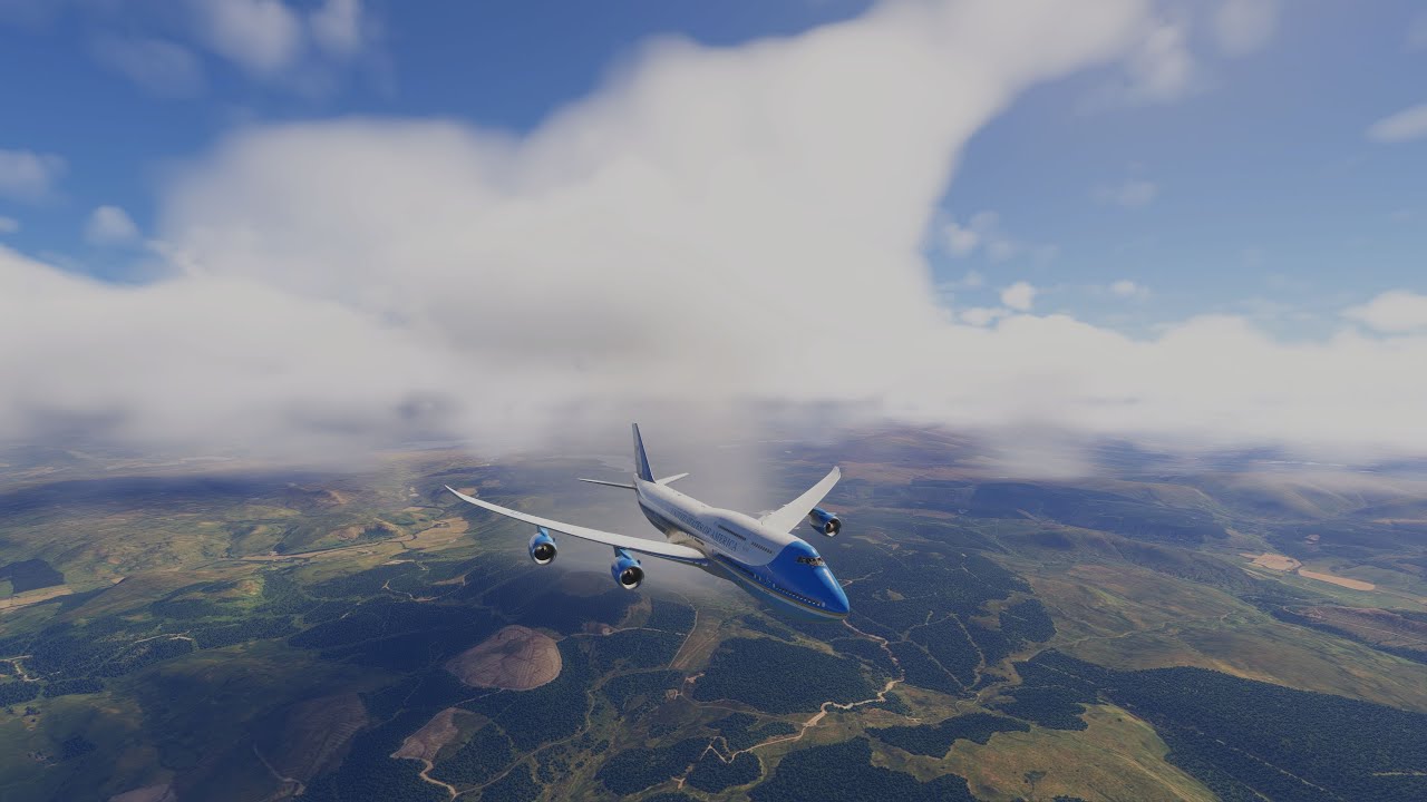 MSFS 2024 Mildenhall to Prestwick in Air Force One (EGUN-EGPK) BATC 4K ...