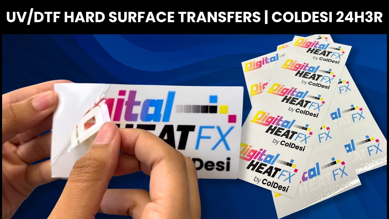 UV/DTF Hard Surface Transfers | ColDesi 24H3R UV/DTF Printer - YouTube