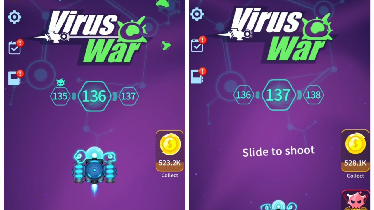 VIRUS WAR NEW GAME - ALL LEVELS LEVEL 136 LEVEL 137 GAMEPLAY - YouTube