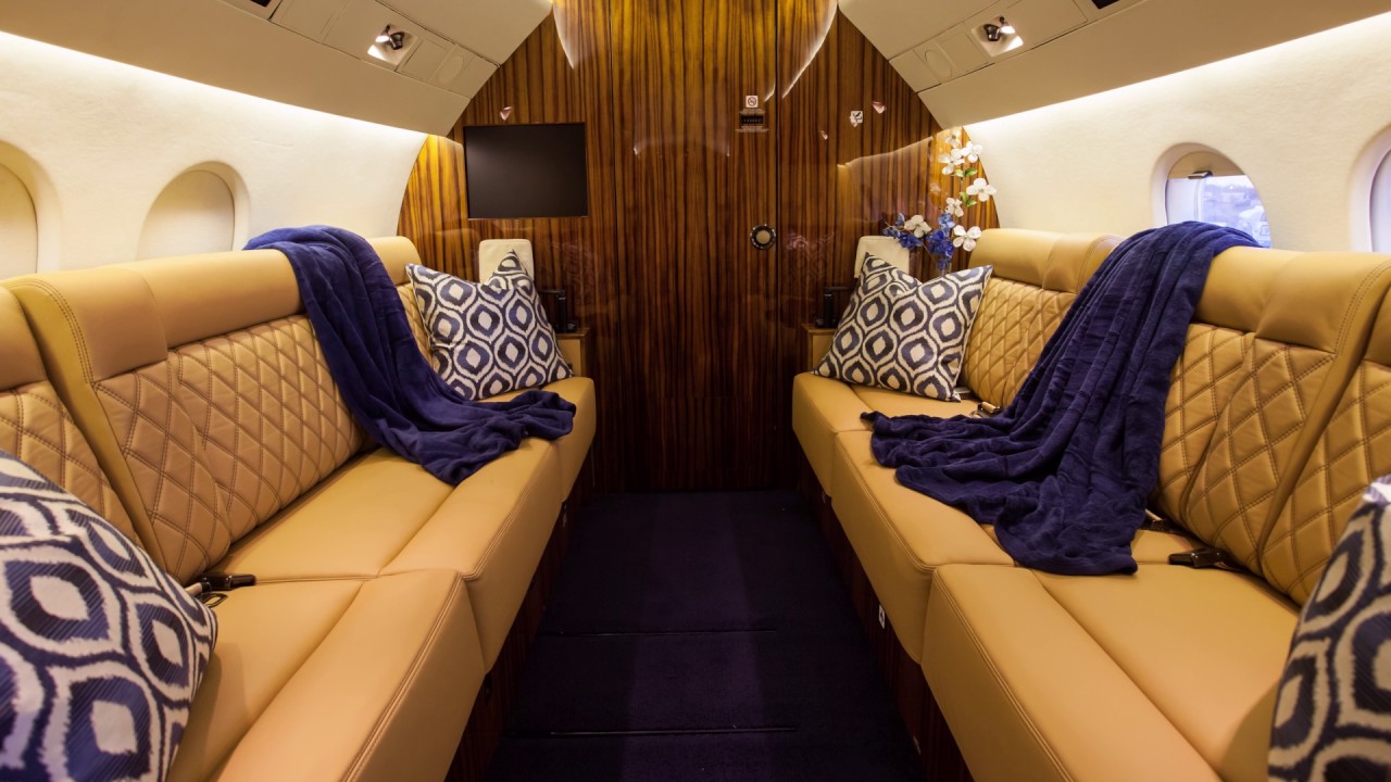 JetSet Design Review | Eye Catching Falcon 900 Interior - YouTube