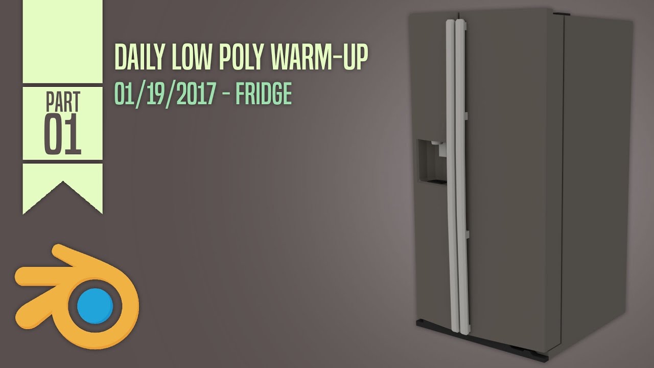 Daily Low Poly Warm Up - 1/19/2017 - YouTube