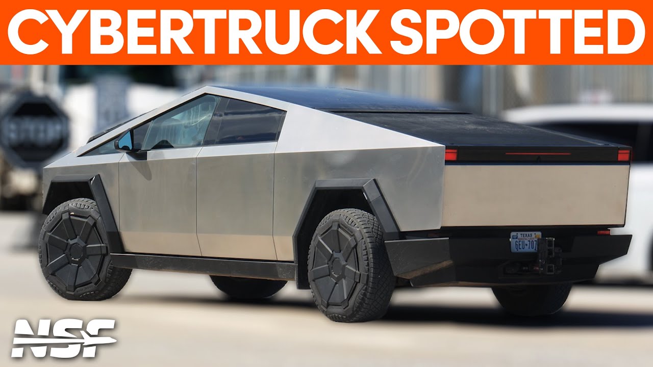 Tesla Cybertruck Spotted at Starbase | SpaceX Boca Chica - YouTube