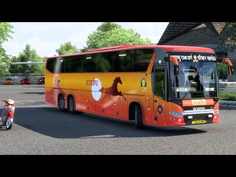 Mumbai To Pune MSRTC Ashwamedh Multi Axle Scania Bus|Driving on Ghat ...