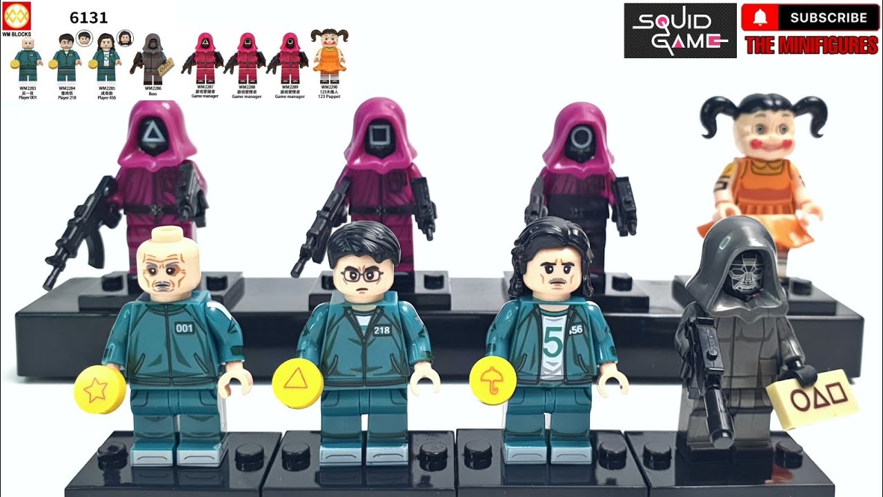 Lego Squid Game Lego Minifigures Unofficial by WM Blocks 6131.Squid ...