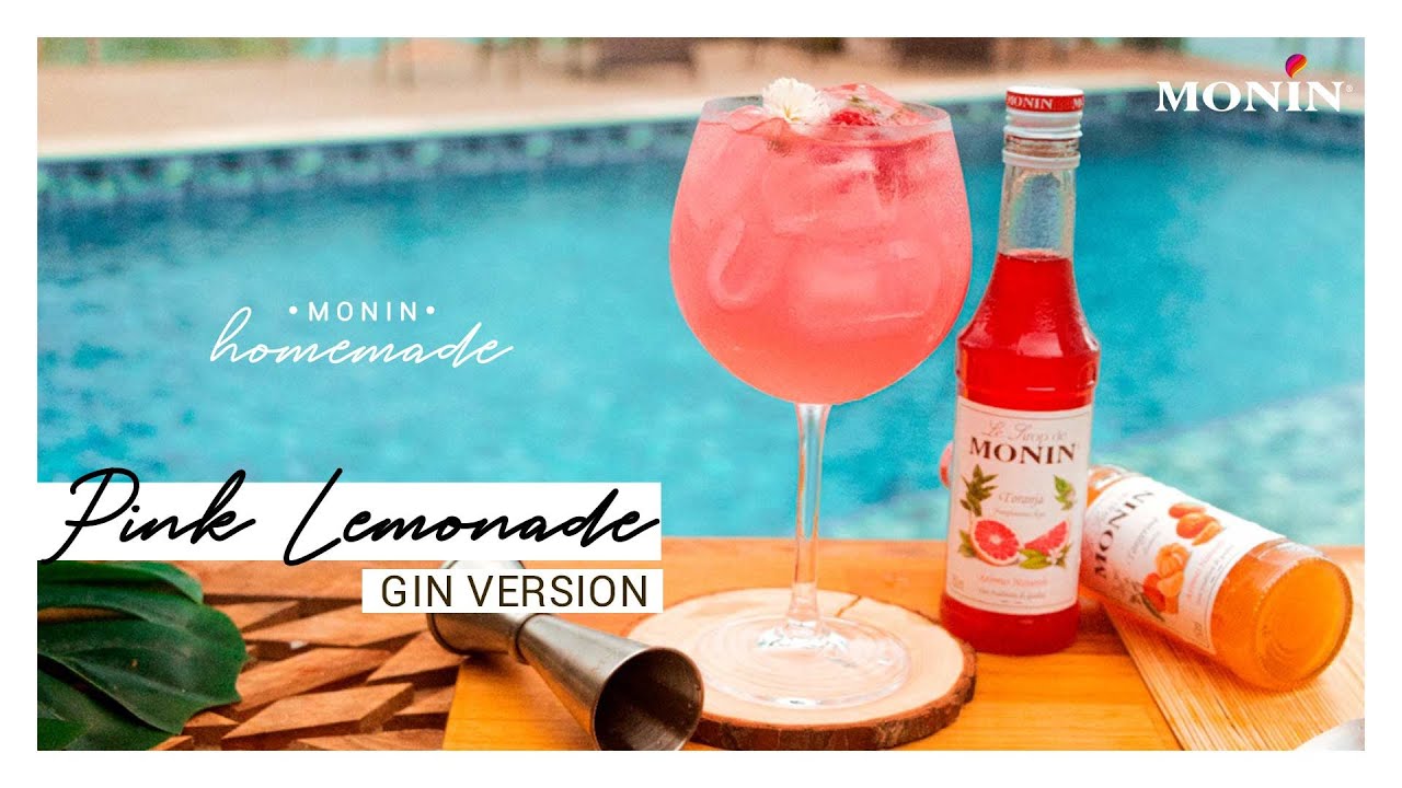 PINK LEMONADE GIN VERSION | MONIN Homemade - YouTube