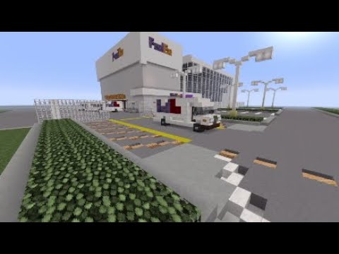 Minecraft tutorial fedex truck - YouTube