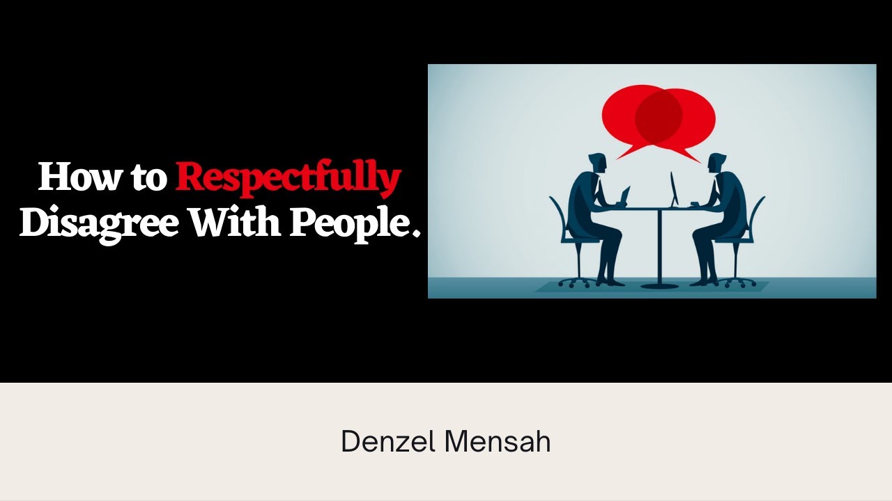 How to *Respectfully* Disagree With People ;) - YouTube
