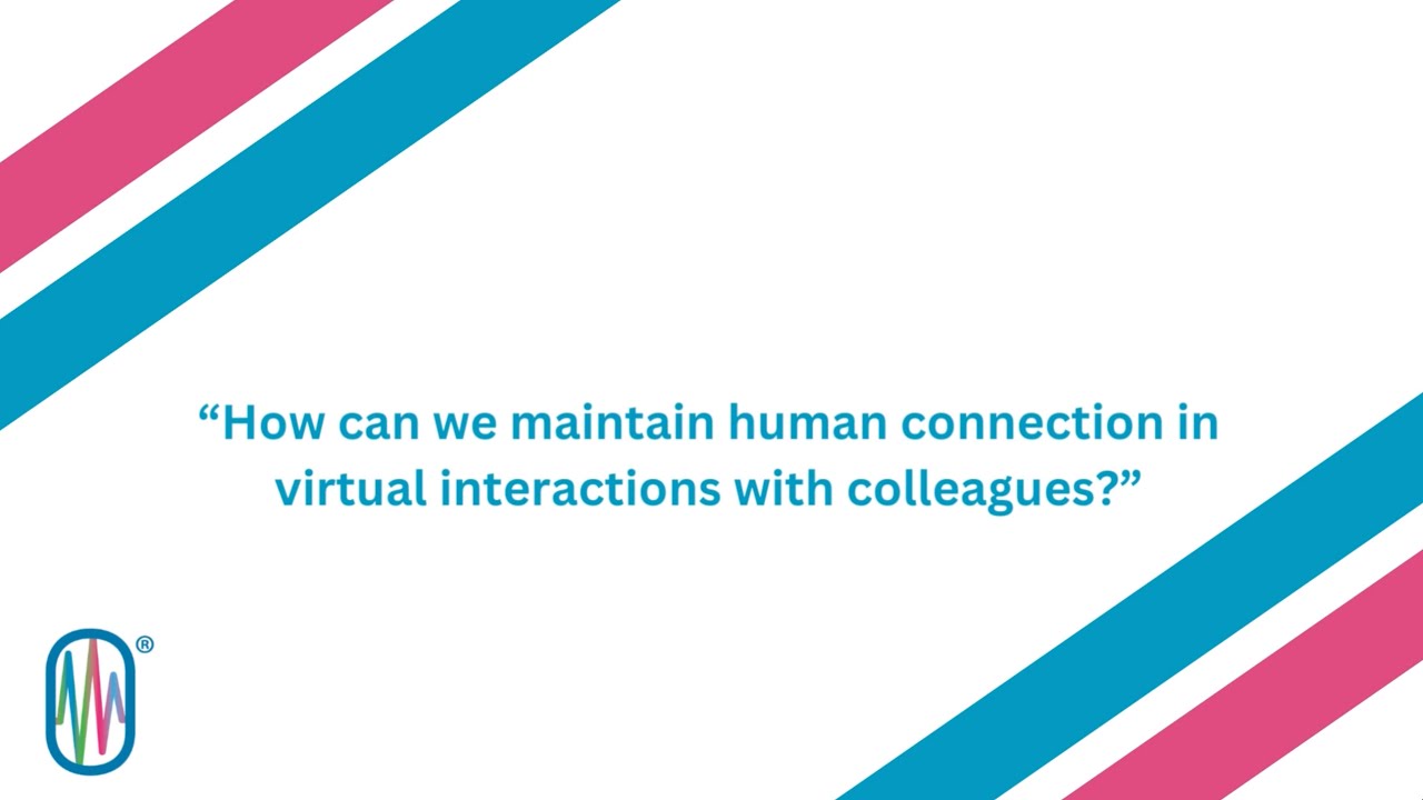 How can we maintain human connection in virtual interactions? - YouTube