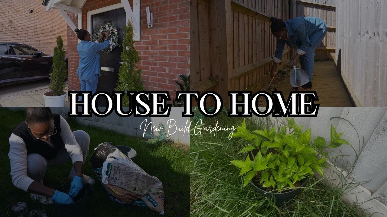 HOUSE TO HOME, Gardening A UK New Build | Planting In A Boring Yard pt1 ...