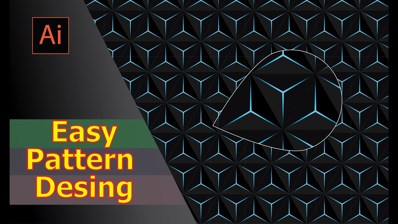 How to create a 3D pattern design in illustrator l Adobe illustrator ...