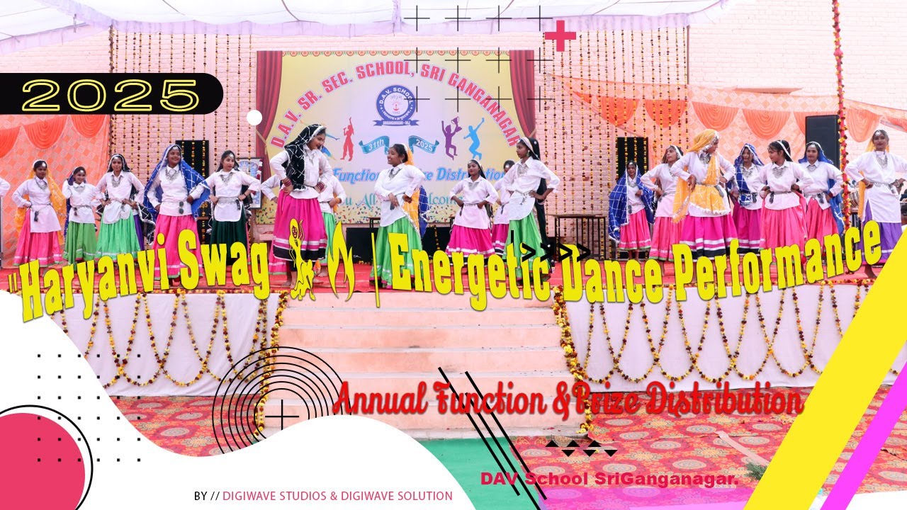 "Haryanvi Swag 💃🔥 | Energetic Dance Performance | DAV School Annual Function 2025" - YouTube