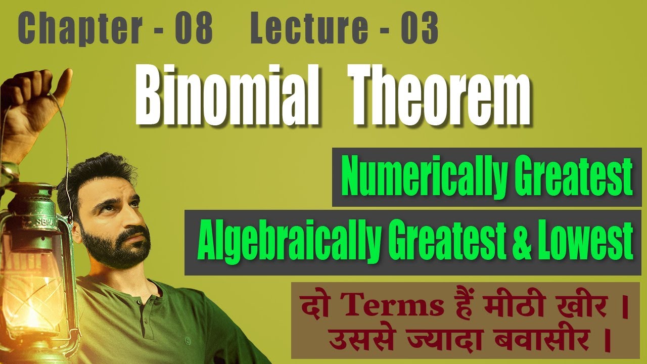 Numerically Greatest Coefficient & Term | Algebraically Greatest ...