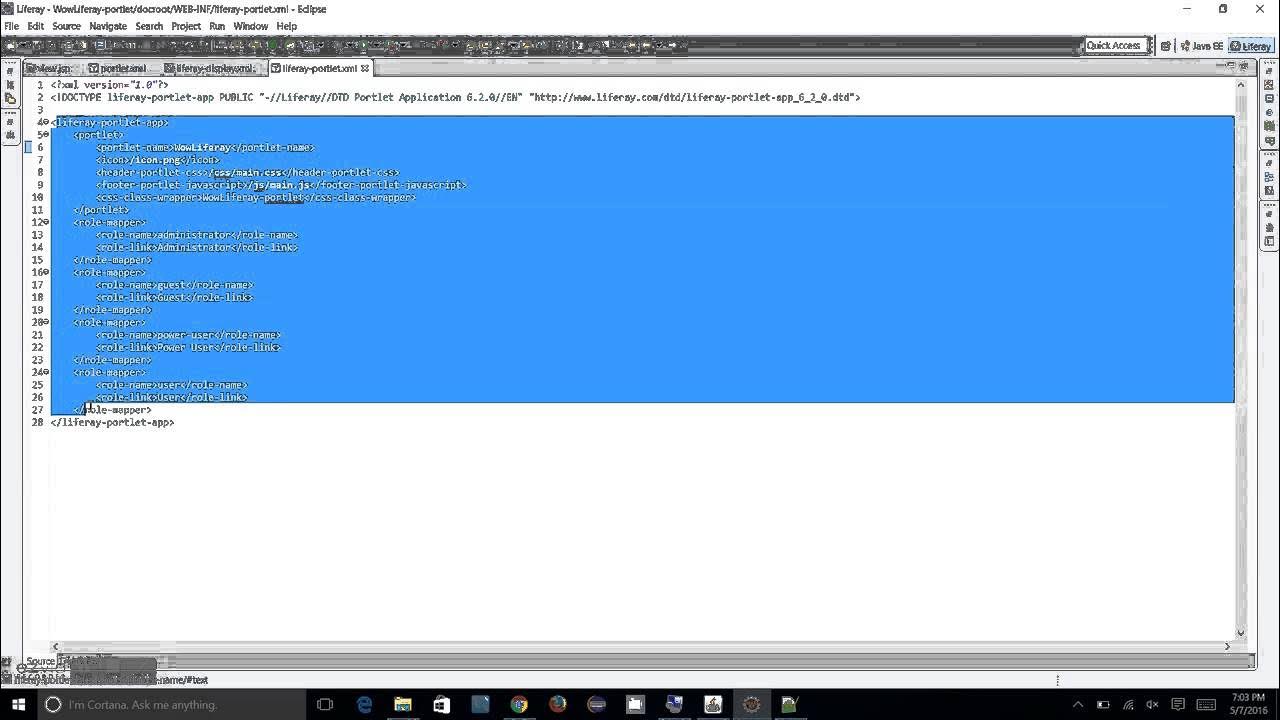 Liferay 6.2 plugin development tutorial session 7 - More about portlets - YouTube