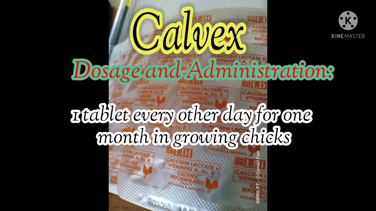 Calvex. Pampatibay Nang Buto. Para sa manok🐓 Vitamins and Mineral - YouTube