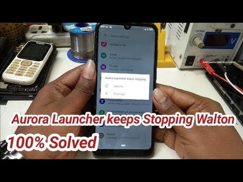Aurora launcher keep stoping problem.।। bdtechrony।। mobile aurora launcher problem. - YouTube