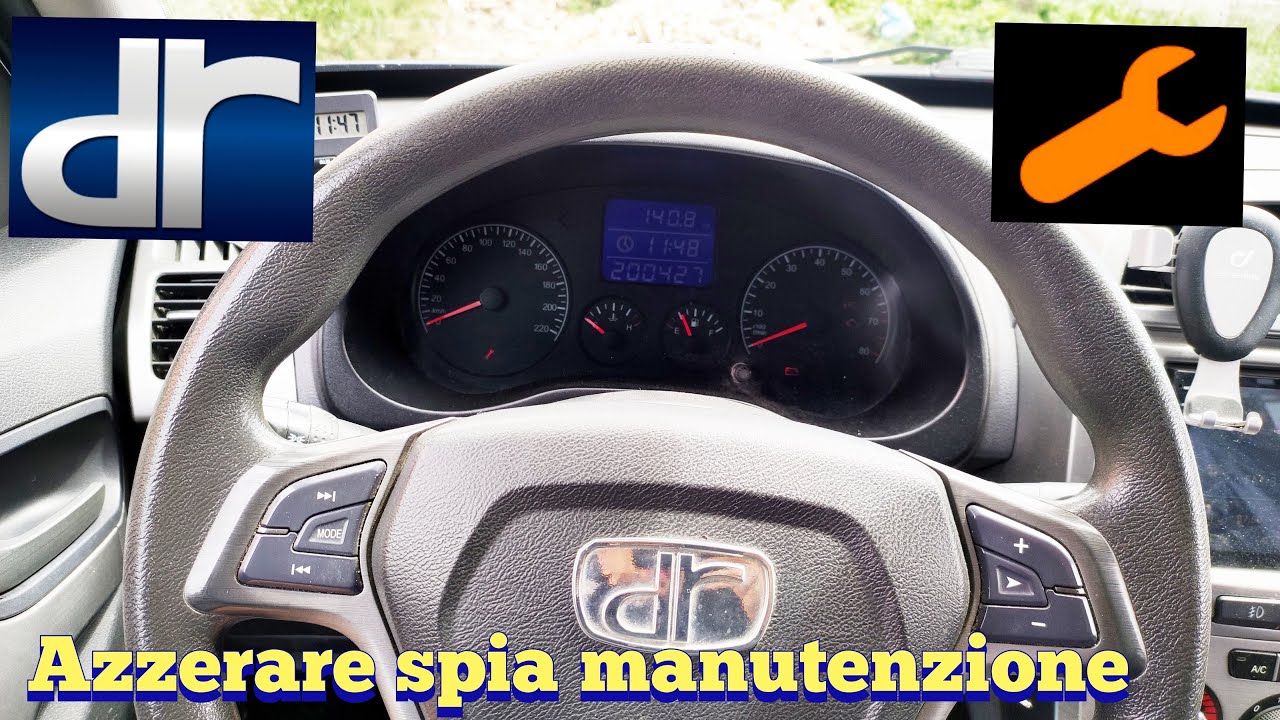 AZZERARE SPIA MANUTENZIONE TAGLIANDO DR5 EVO | FAI DA TE | DR 1.0 2.0 3 ...