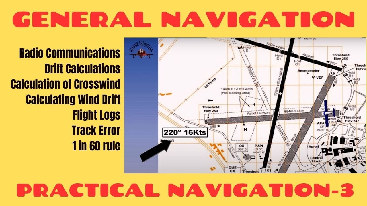 Practical Navigation-3; Drift Calculations, Calculation Crosswind ...