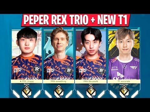 PRX SOMETHING, PRX JINGGG, PRX F0RSAKEN & T1 XCCURATE PLAYING TOGETHER IN ONE TEAM | VALORANT ...