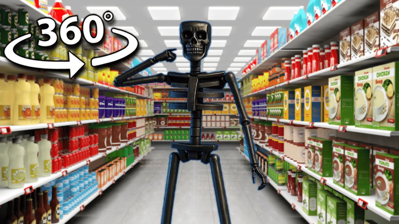 Endoskeleton Dance - Supermarket in 360° Video | VR / 8K ...
