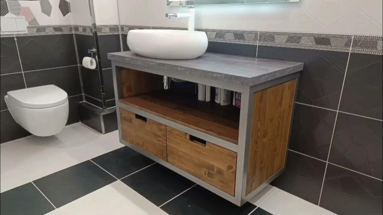 Тумба под раковину своими руками в стиле Loft. Бюджетно и красиво ...