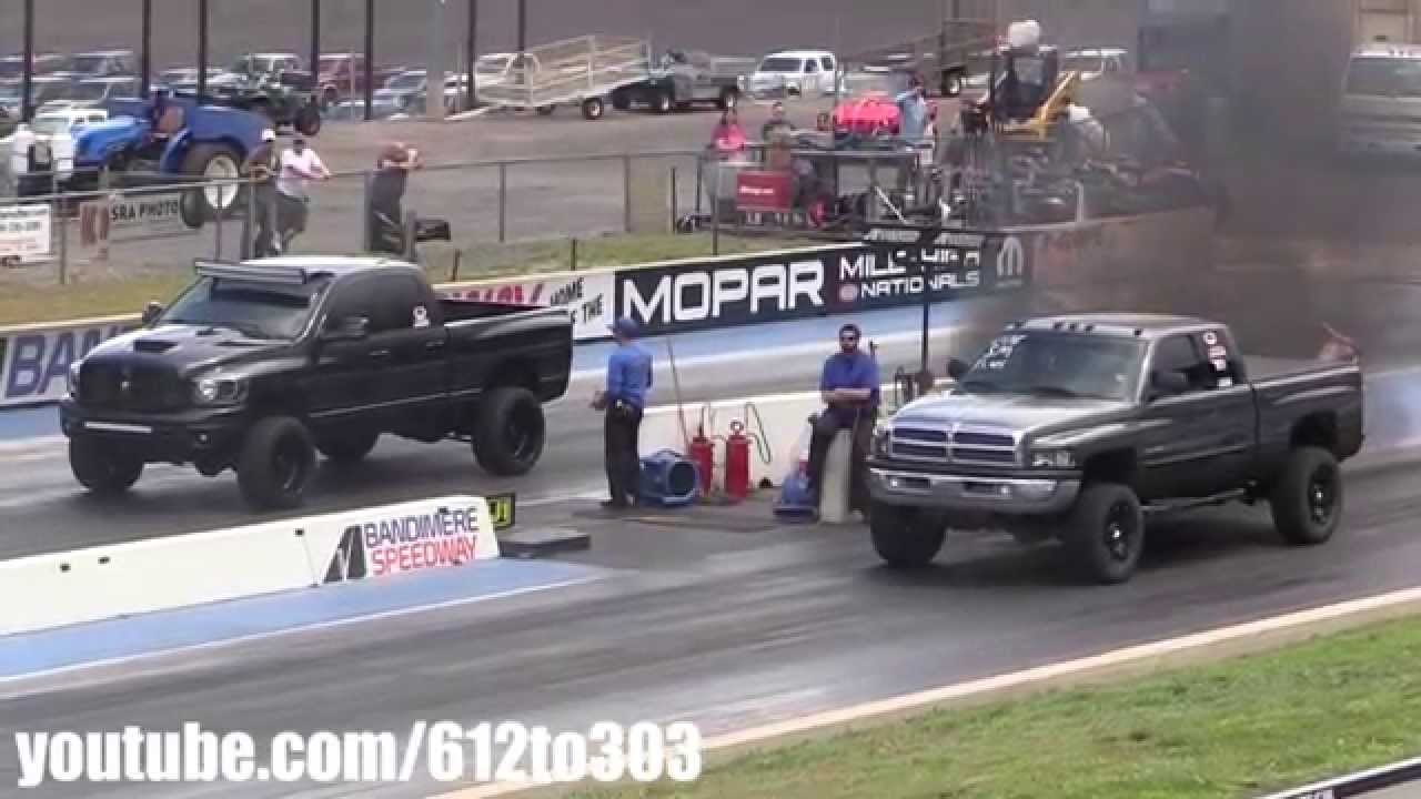 6 7 Cummins Vs 5 9 12 Valve Cummins Diesel Drag Race YouTube