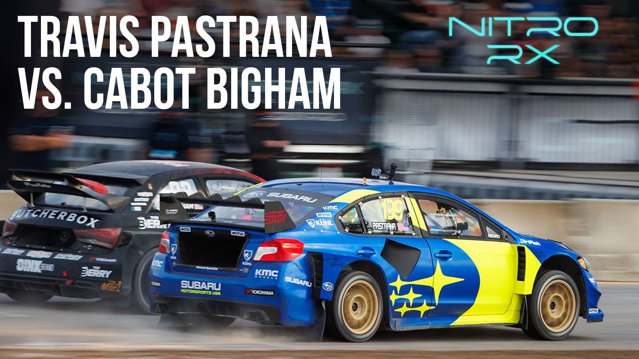 Travis Pastrana vs. Cabot Bigham | Nitro Rallycross Battle Bracket ...
