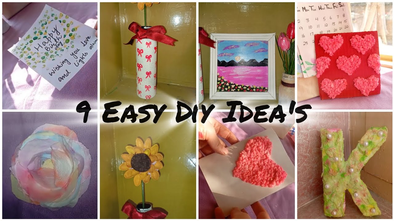 9 EASY DIY IDEA'S💡|WASTE REUSE |ROOM DECOR IDEAS|EASY DIY FROM TRASH ...