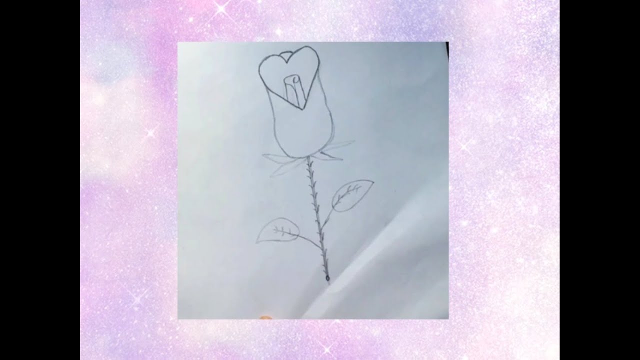 How to drawing flower from heart |flower drawing tutorial - YouTube
