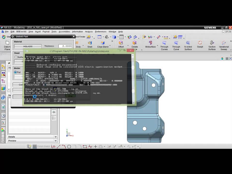 [NETFORM] DYNAFORM - BSE in NX Demo - YouTube
