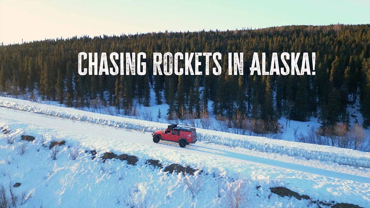 Chasing ROCKETS in Alaska: Winter Truck Camping - YouTube