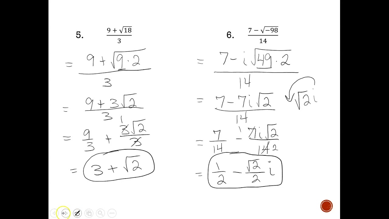 Simplifying & Rationalizing Radicals - YouTube