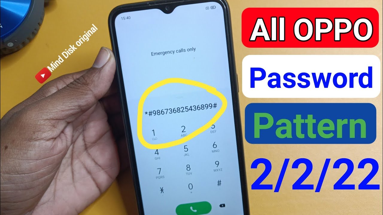 All Oppo Reset Password How to fix forgot lockscreen Password Any oppo ...