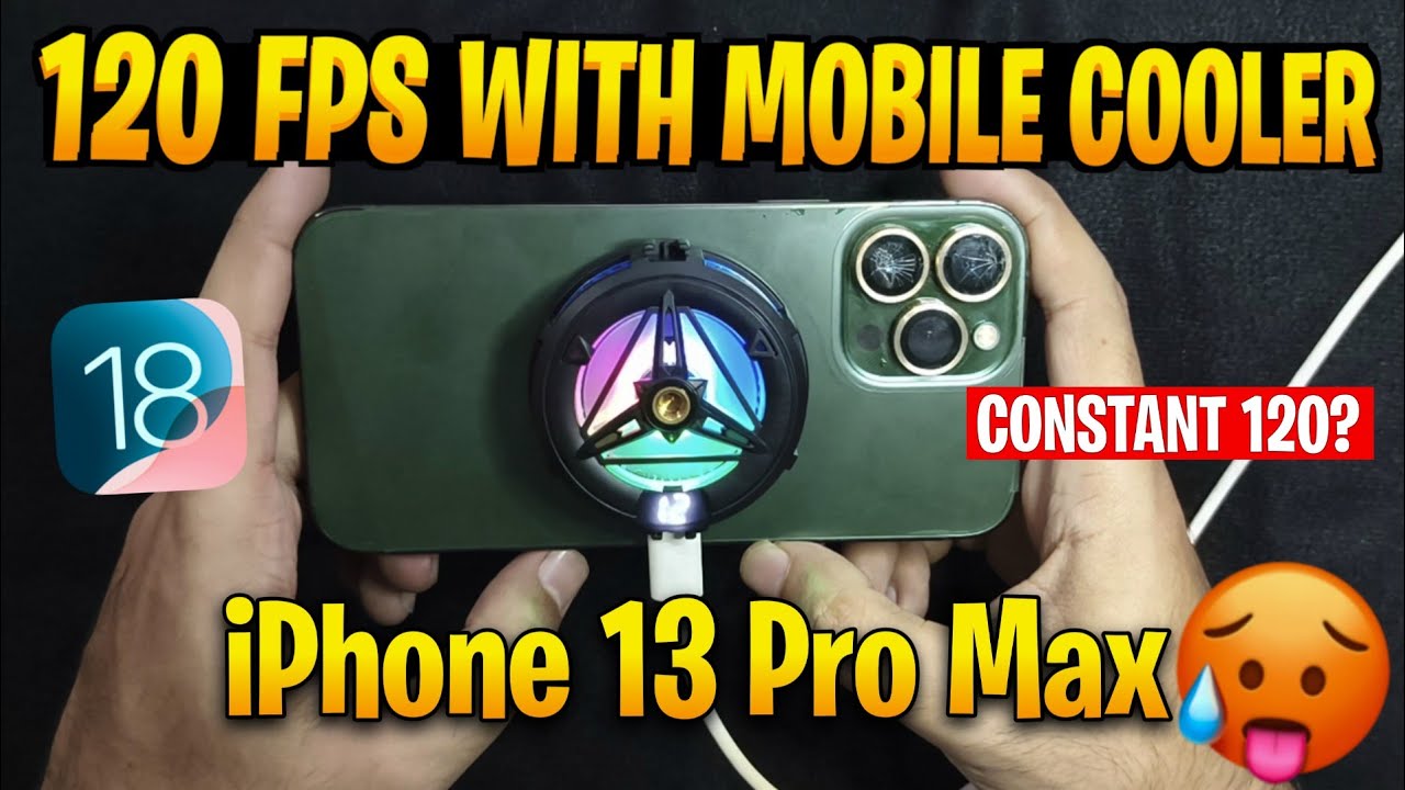 🔥iPhone 13 Pro Max Smooth + 120 fps Test with Mobile Cooler | Heating ...
