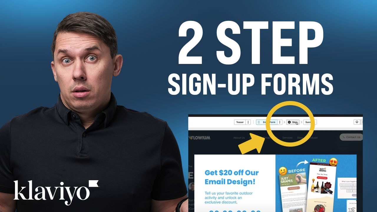 How to Create a 2-Step Sign-Up Form in Klaviyo | A Multi-Step Form ...