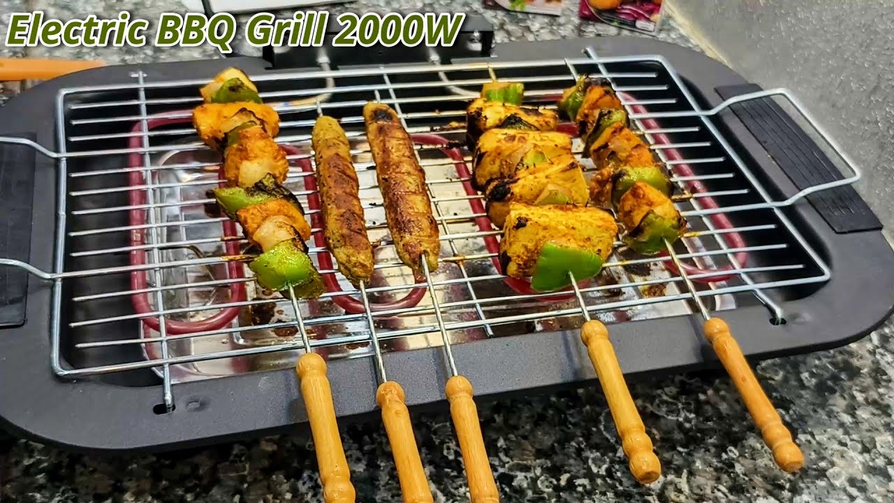 Electric Barbeque / Bbq Grill 2000W | Smokeless Indoor Electric ...