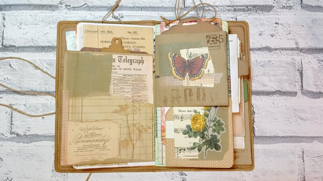 Junk Mail Journal - Let's Collage - Part 9 - YouTube