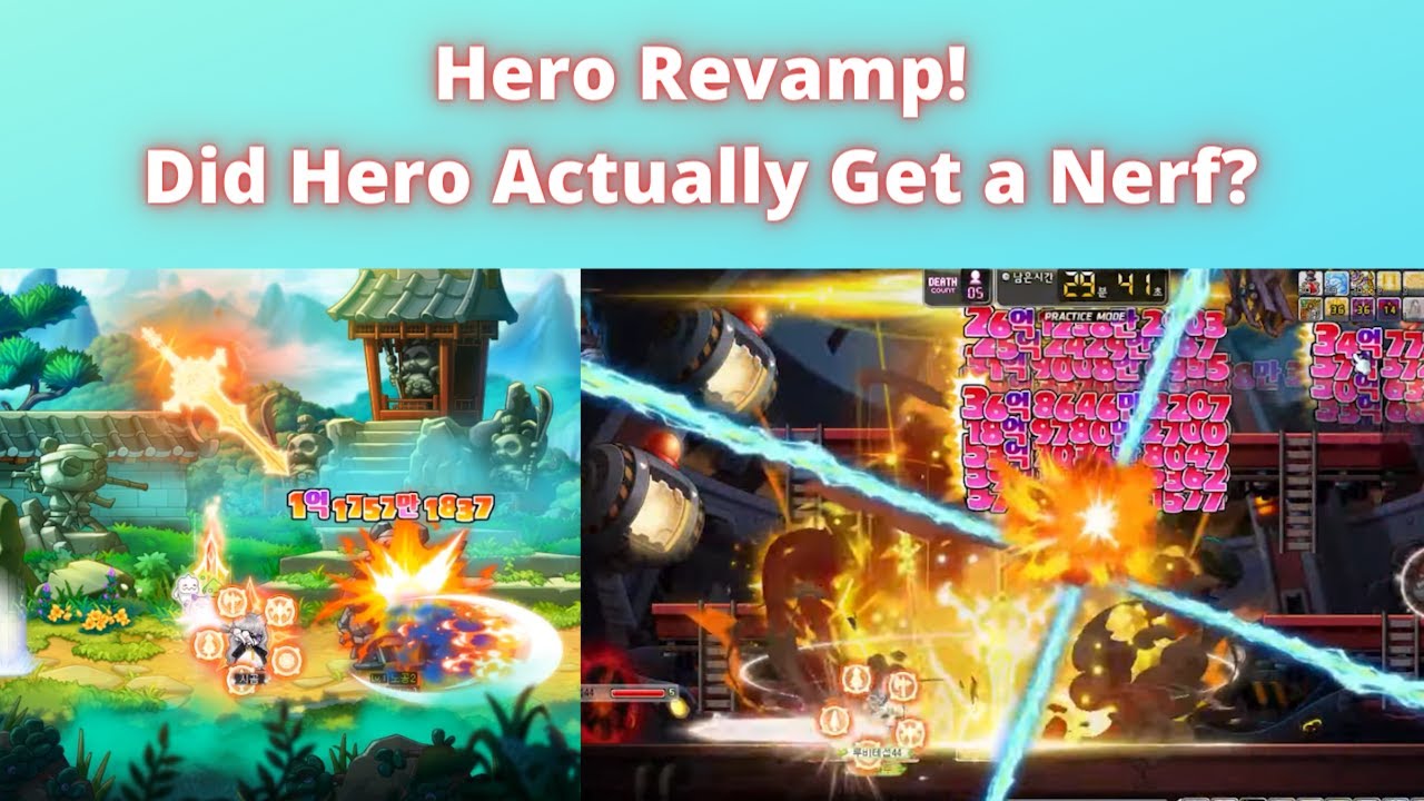 Maplestory Explorer Revamp 2022!! - HERO - YouTube