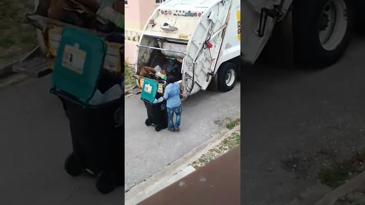 Garbage Truck in Barbados - YouTube