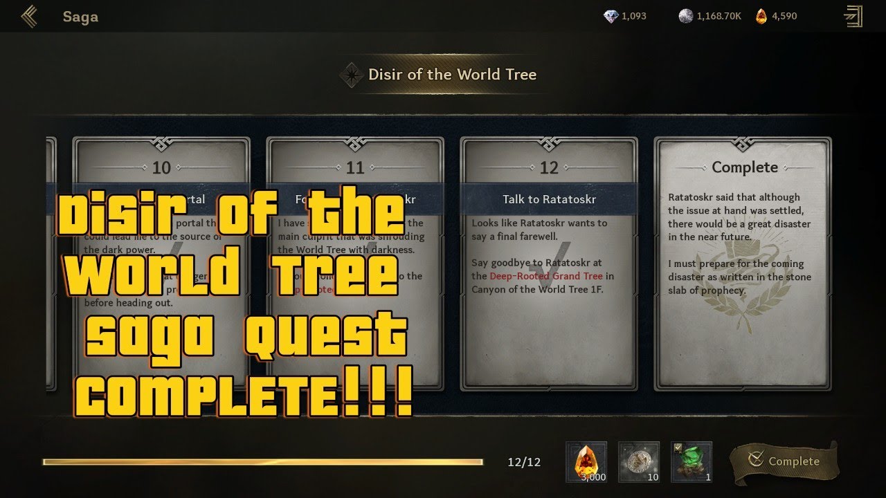 Disir of the World Tree (Saga Quest) Complete!!! | Legend of Ymir - YouTube