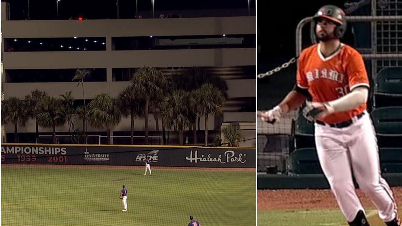 Miami's Alex Toral blasts home run to the upper deck... of the parking ...