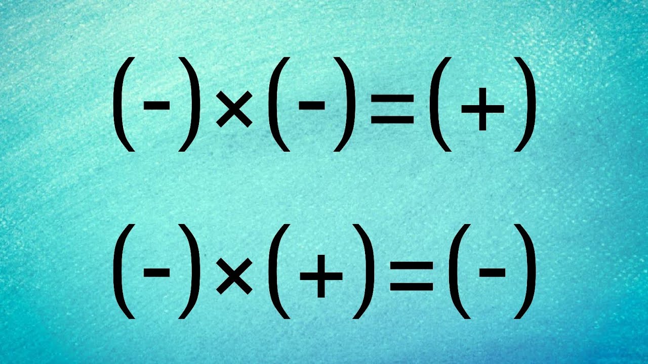 multiplication, addition and subtraction of sign (plus and minus) - YouTube